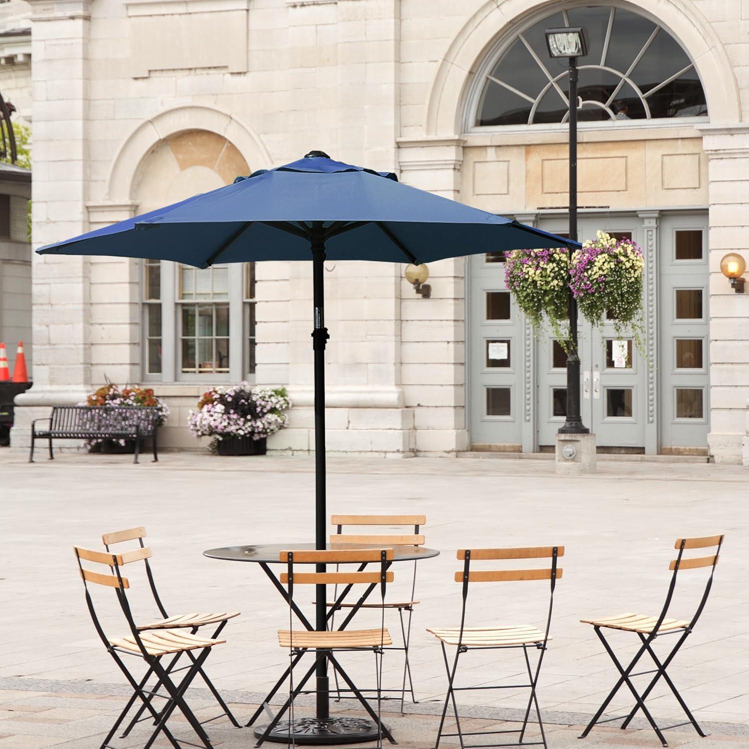 AMMSUN 6ft Patio Umbrella Outdoor Table Umbrellas with Push Button Tilt ...